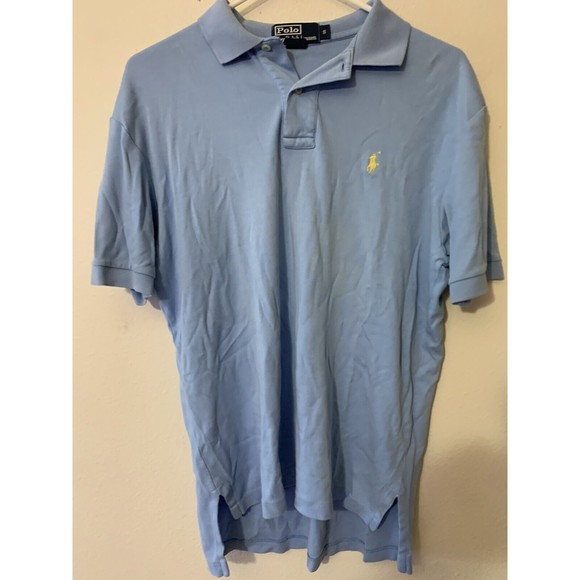 Shirts | Polo Ralph Lauren Men Size Small Polo Shirt Blue Yellow Logo ...